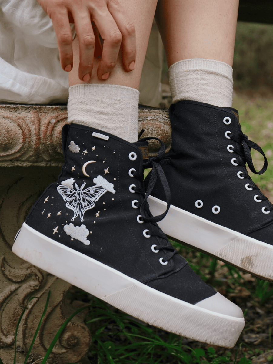 Enchanted Moonlight Platform High Top Sneakers | BANGS Shoes ...
