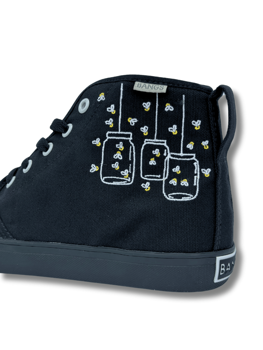 Firefly High Top Sneakers | BANGS Shoes | Embroidered Canvas